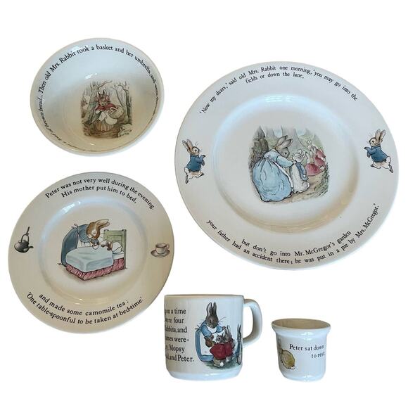 Wedgwood | Dining | Vintage Peter Rabbit Nursery Set English Wedgewood ...
